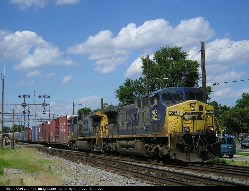 CSXT 286 On CSX Q 231 Southbound